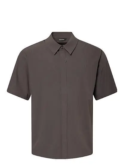 HIKING PATROL Align Short-sleeve Woven Shirt - Charcoal Black