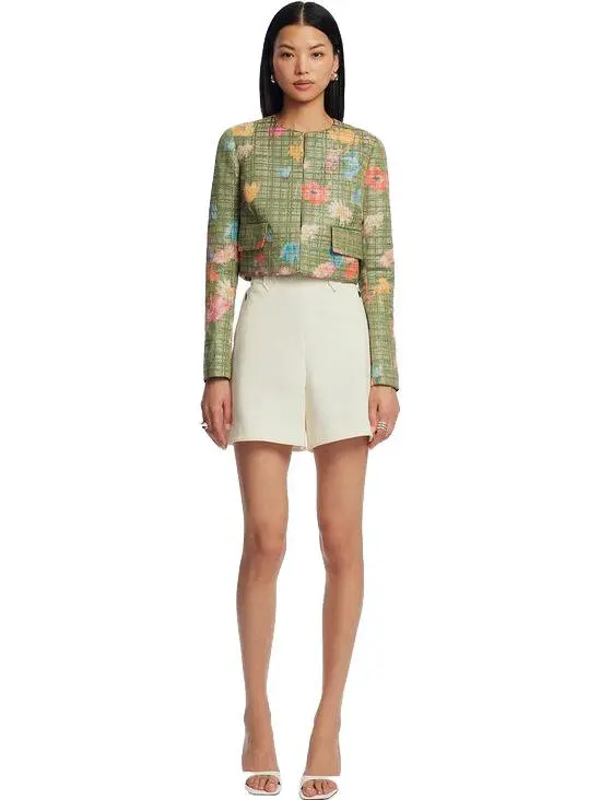 Lela Rose Raffia Jacket - Floral