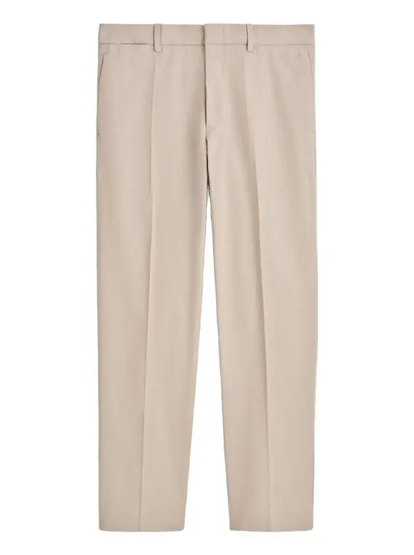 Cos Cotton Regular-fit Tapered Chinos - Beige