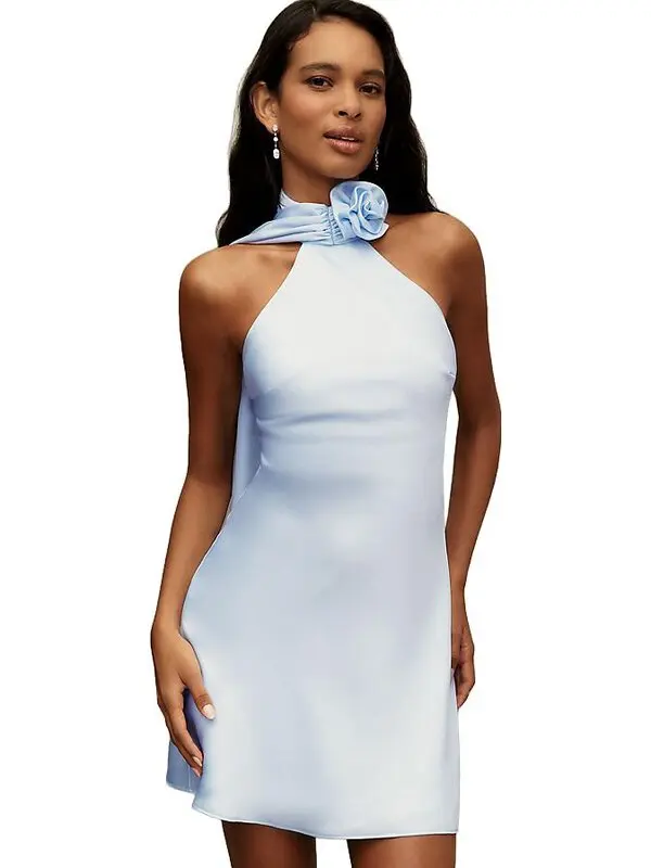 Dress The Population Lily Mini Dress - Light Blue