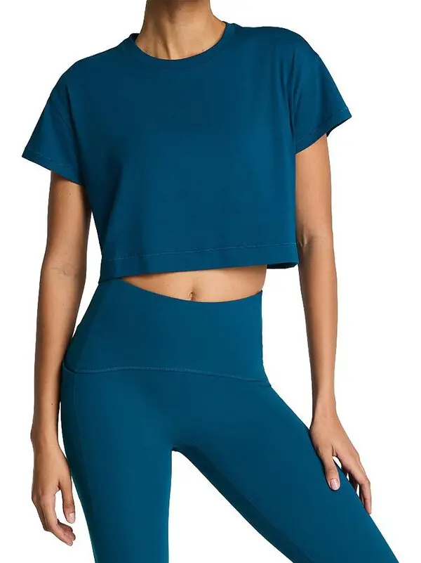 Spanx Cropped Tee - Deep Cove