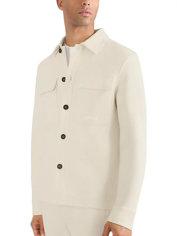 Mackage Brushed Knit Shirt Jacket - Cream