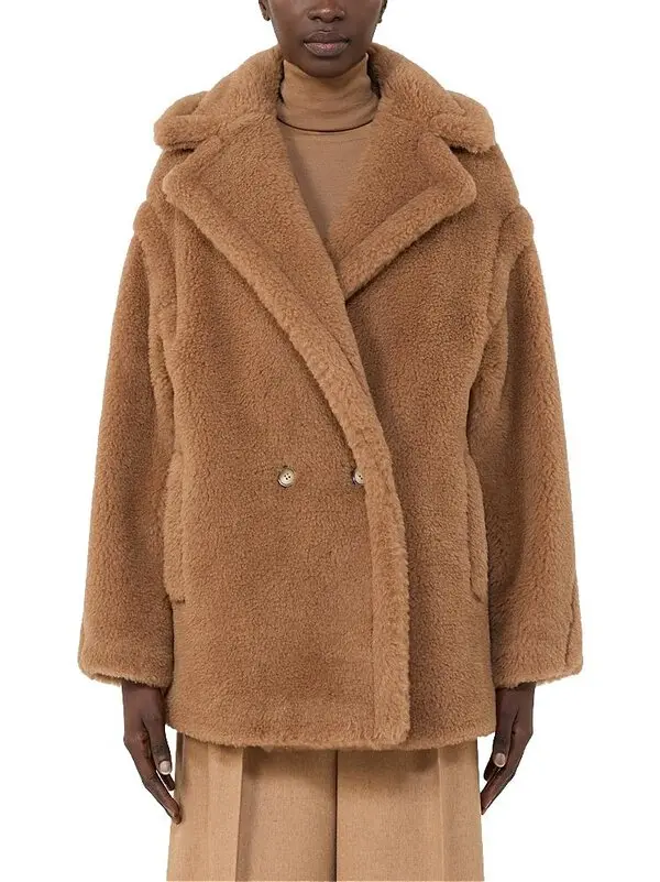 Max Mara Dramma Short Teddy Coat - Camel