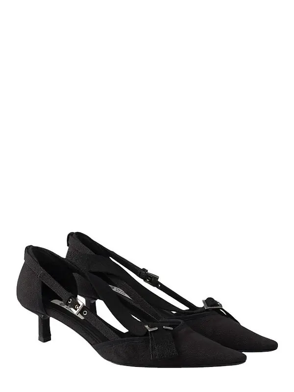 Prada Canvas Pumps - Black