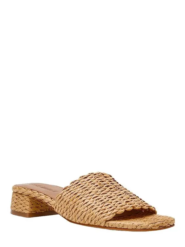 Steve Madden Montgomery Slide Sandals - Raffia