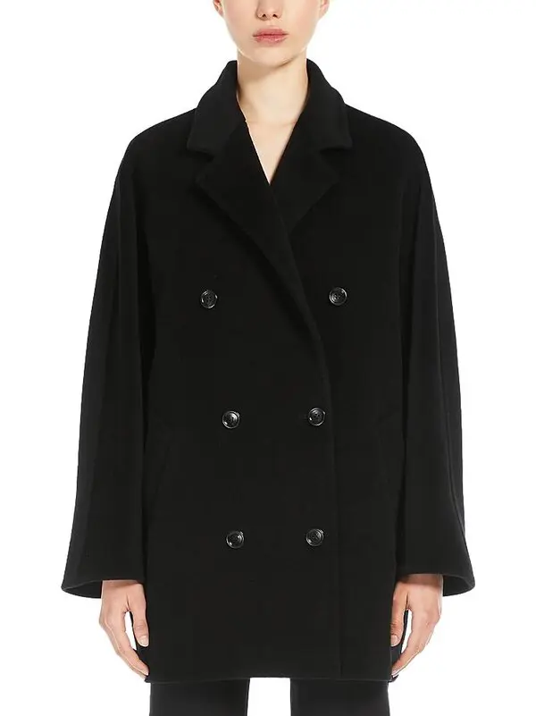 Max Mara Rebus Short Coat - Black