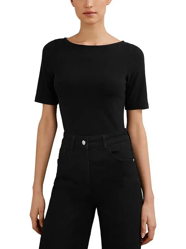 REISS Ellie Top - Black