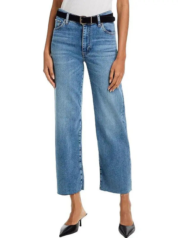 FRAME The Mellow Mid-rise Straight Ankle Jeans - Clue Raw After
