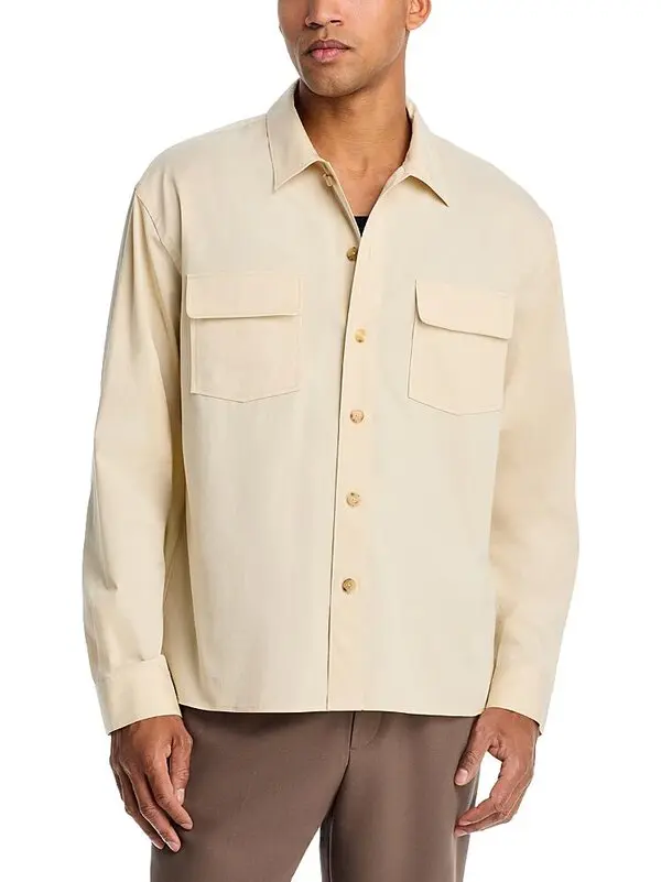 FRAME Double Pocket Overshirt - Light Beige