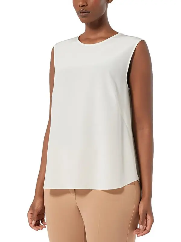 Marina Rinaldi Armony Silk Top - Ivory