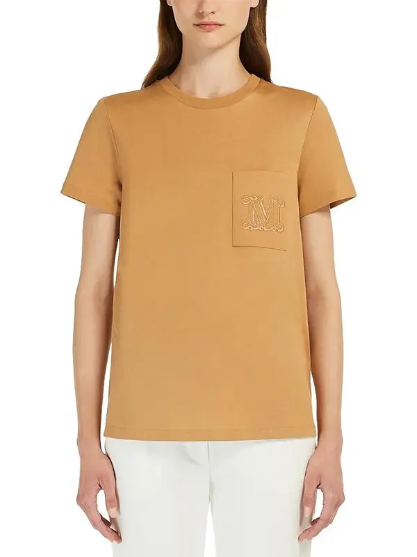 Max Mara Papaia Pocket Tee - Camel