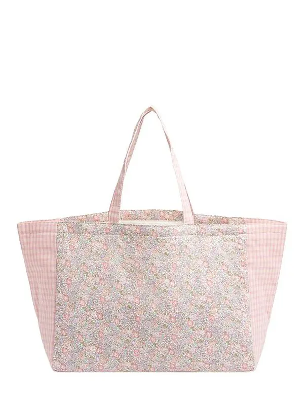 Stoney Clover Lane Large Printed Cotton Everything Tote Bag - Pink