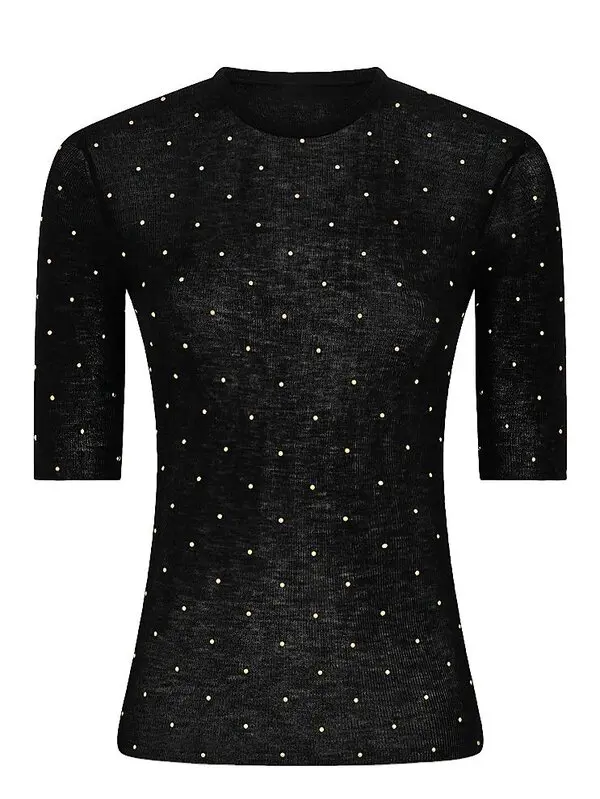 Rabanne Haut Short Sleeve Top - Black