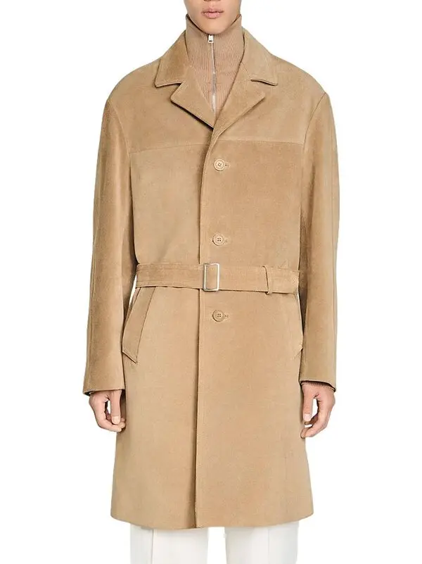 Sandro Calvin Trench Coat - Cappucino
