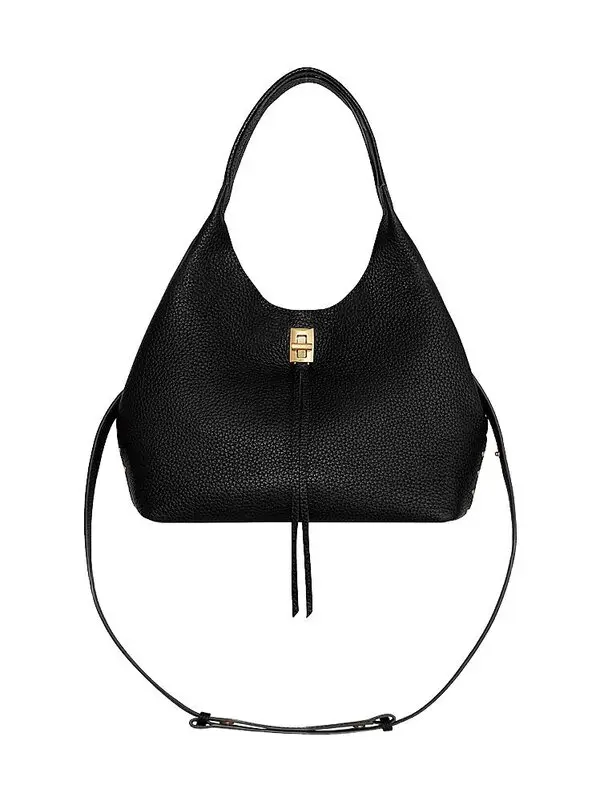 Rebecca Minkoff Darren Carrysome Small Leather Crossbody Bag - Black