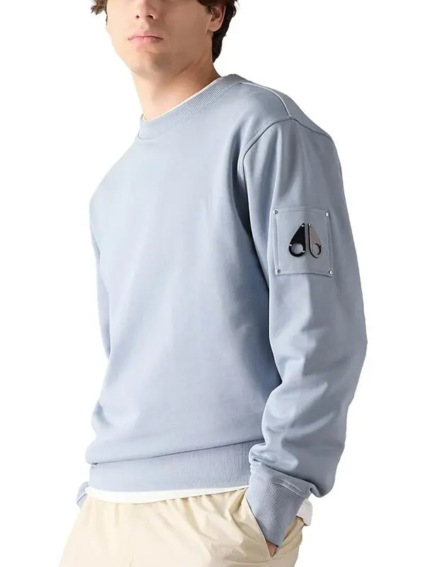 Moose Knuckles Hartsfield Crewneck Sweatshirt - Jet Stream