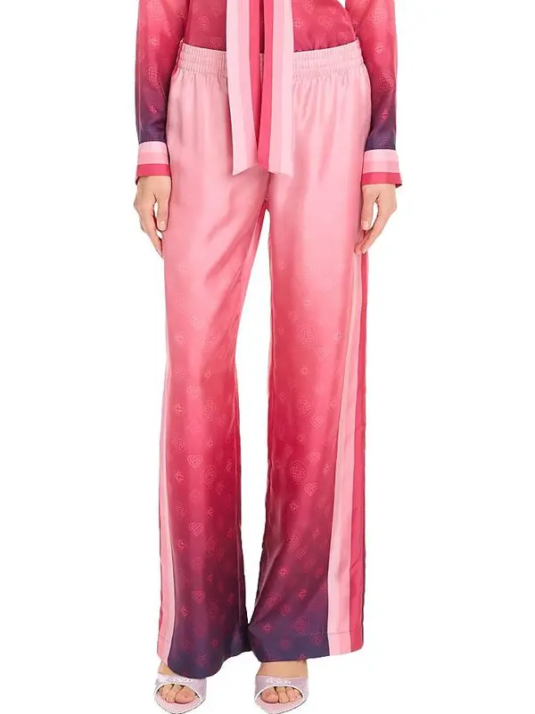 Casablanca Silk Pull On Pants - Icon Logo