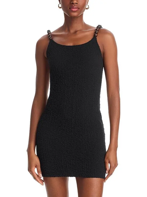 Nanushka Reyne Bead Strap Dress - Black