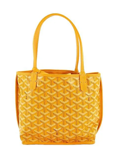 Goyard Mini Anjou Reversible Tote Coated Canvas - Orange