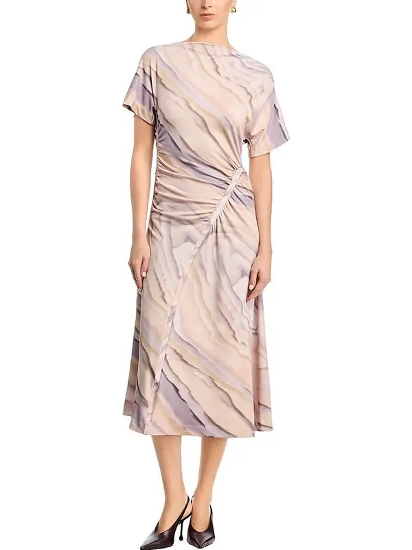 BOSS Ecaren Printed Dress - Lavender Tide Print