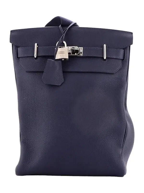 Hermès Gm Hac A Dos Backpack Togo - Blue