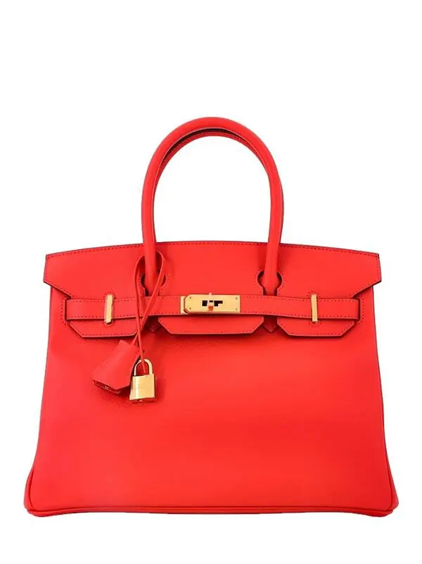 Hermès Birkin 30 Handbag - Rouge Tomate