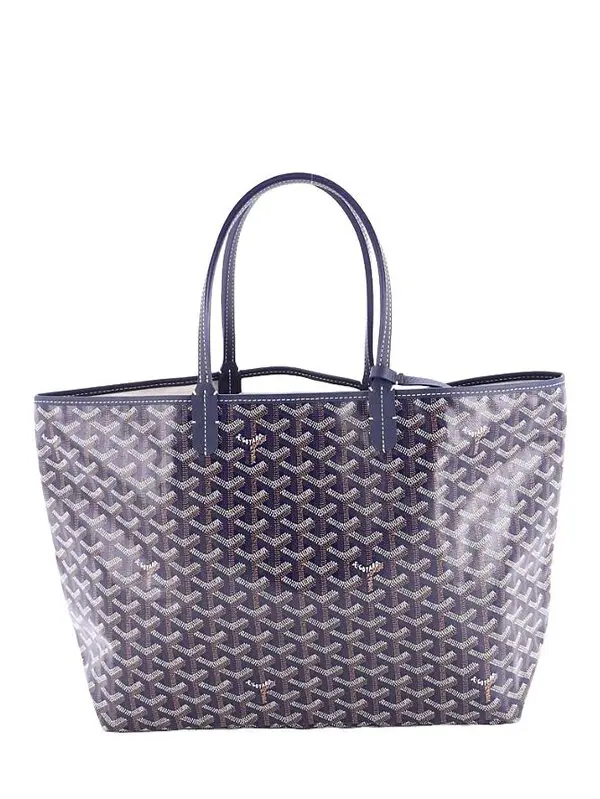 Goyard Pm Saint Louis Tote Coated Canvas - Blue