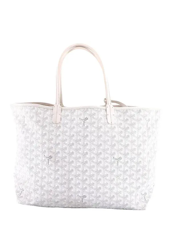 Goyard Saint Louis Pm Tote Coated Canvas - White