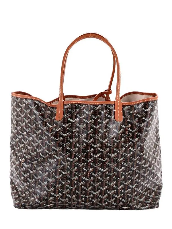 Goyard Saint Louis Pm Tote Coated Canvas - Black
