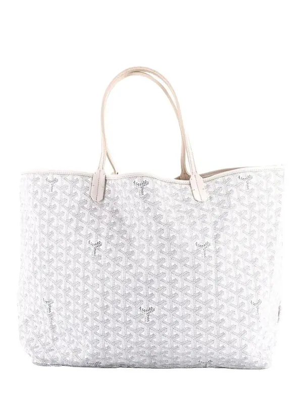 Goyard Gm Saint Louis Tote Coated Canvas - White