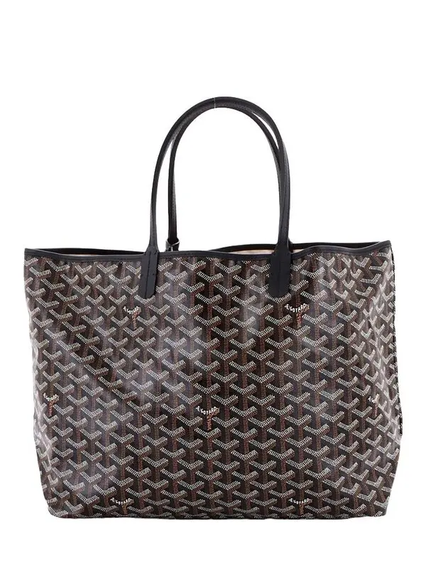 Goyard Pm Saint Louis Tote Coated Canvas - Black