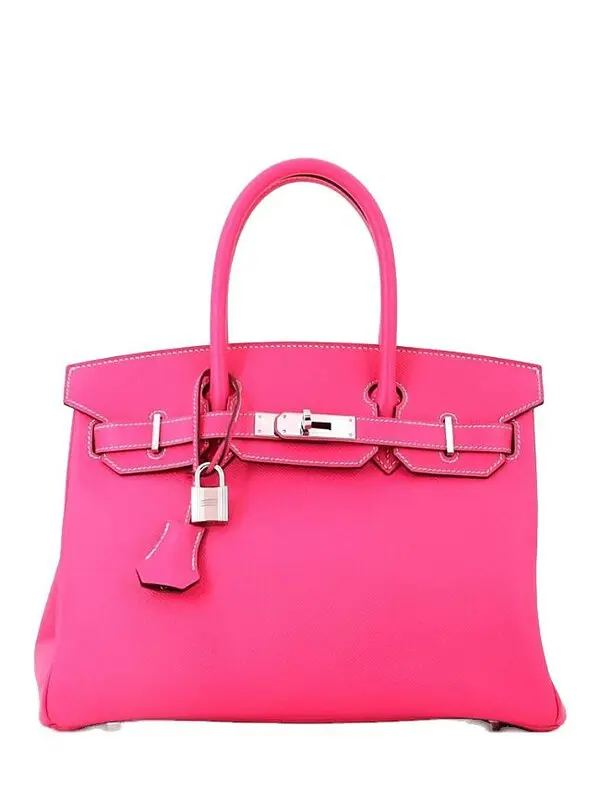 Hermès Candy 30 Handbag Epsom - Candy- Rose Tyrien/rubis