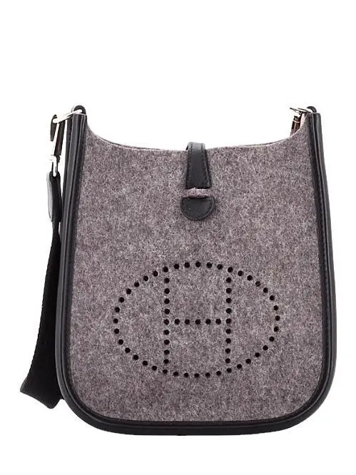 Hermès Tpm Evelyne Bag Gen Iii Felt - Gray