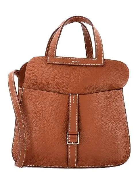 Hermès 25 Halzan Bag Clemence - Brown