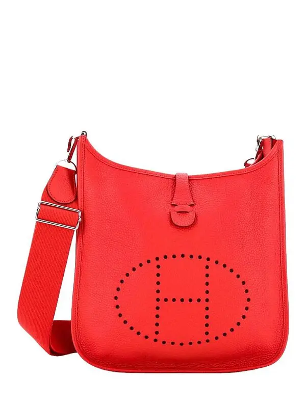 Hermès Pm Evelyne Bag Gen Iii Clemence - Red