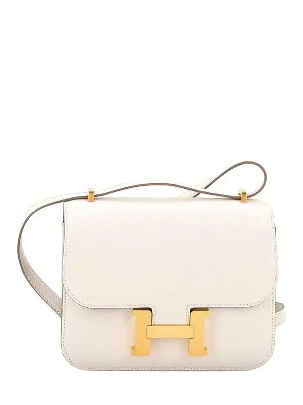 Hermès 18 Constance Nm Bag Verso Chevre Mysore - Neutral