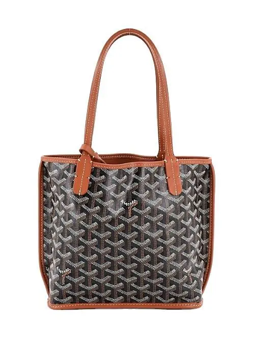 Goyard Mini Anjou Reversible Tote - Brown