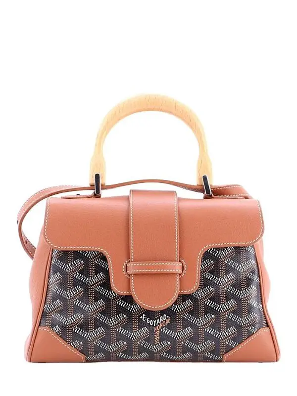 Goyard Mini Saigon Top Handle Bag - Brown
