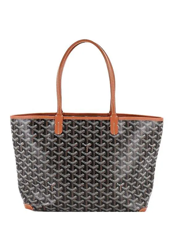 Goyard Pm Artois Tote Coated Canvas - Brown