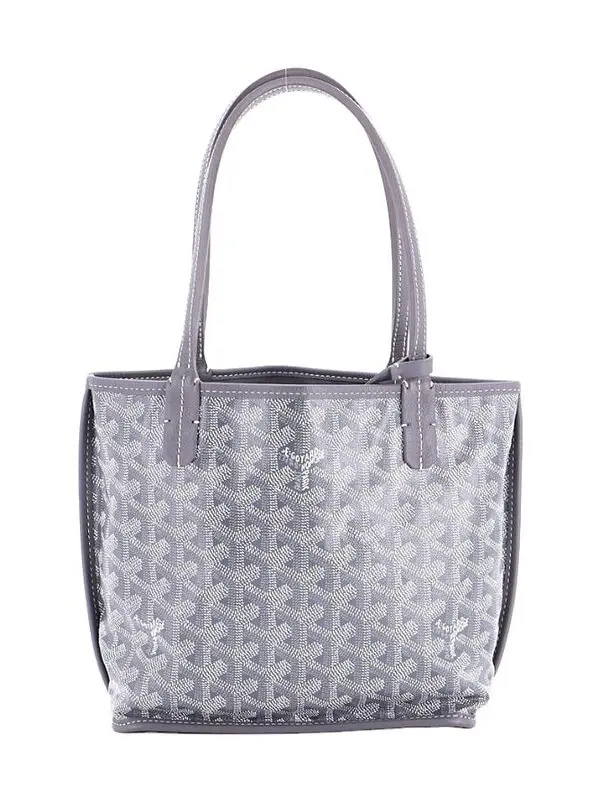 Goyard Anjou Reversible Tote - White/ Grey/ White