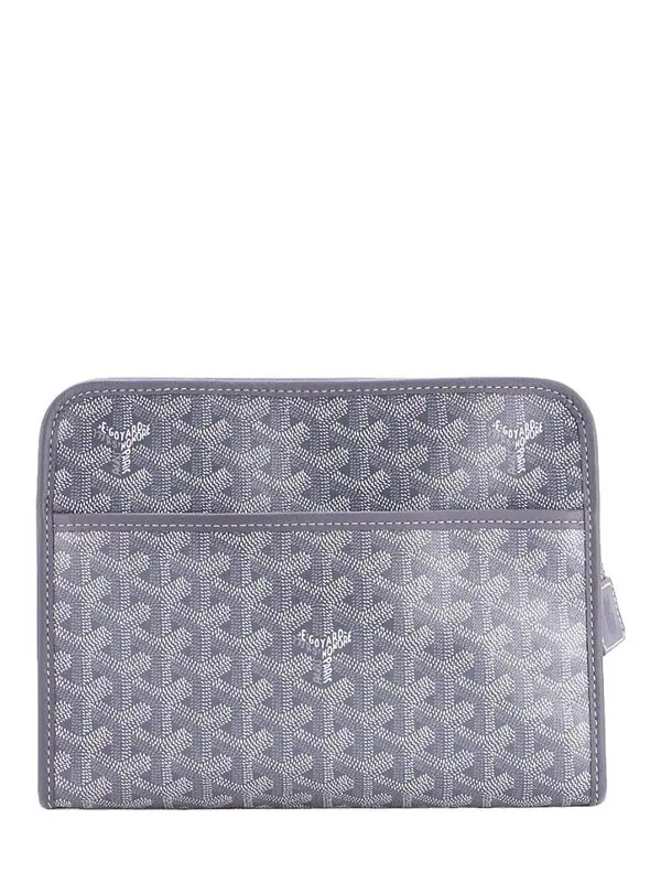 Goyard Jouvence Mm Toiletry Pouch Coated Canvas - Gray