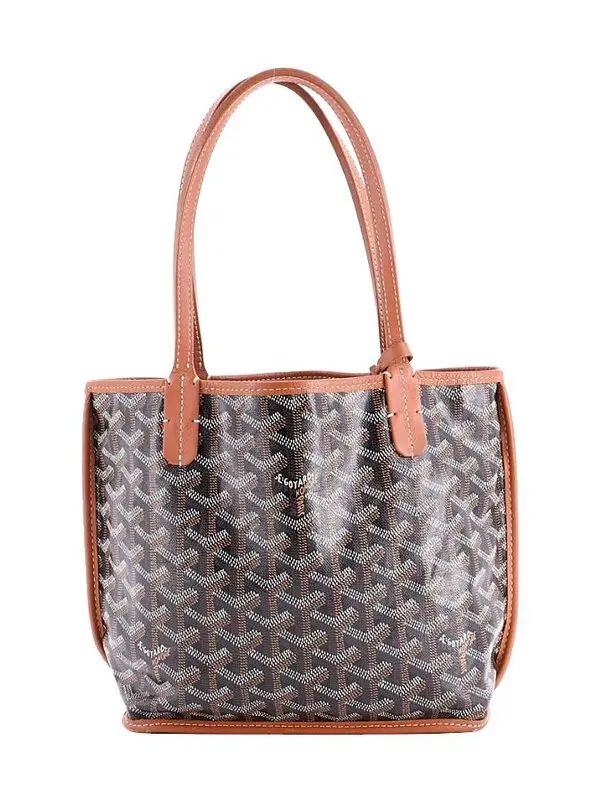 Goyard Anjou Reversible Tote Coated Canvas - Brown