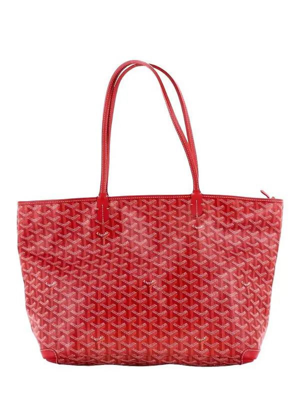 Goyard Mm Artois Tote Coated Canvas - Red