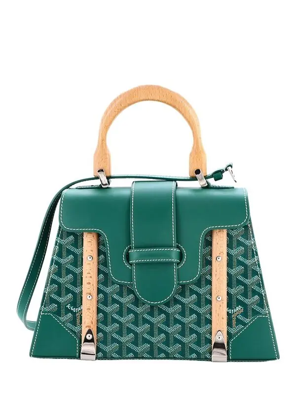 Goyard Pm Saigon Top Handle Bag - Green