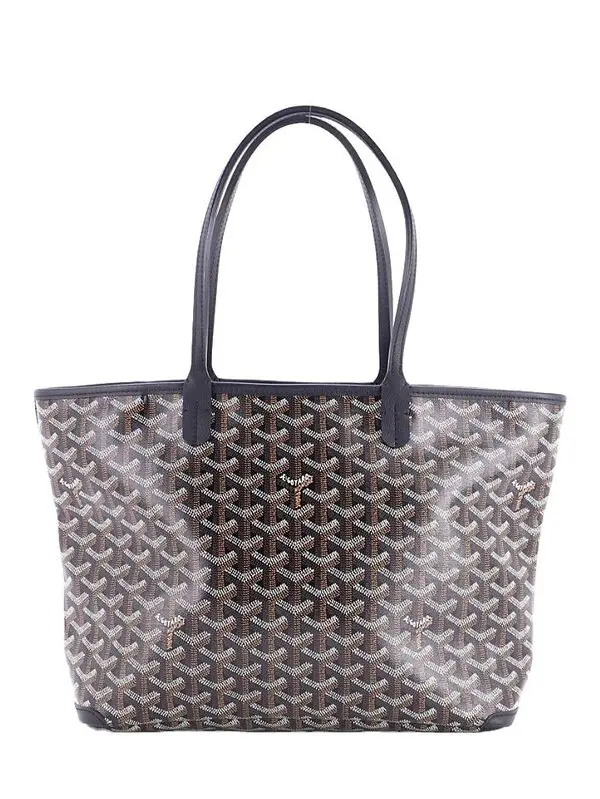 Goyard Pm Artois Tote Coated Canvas - Black