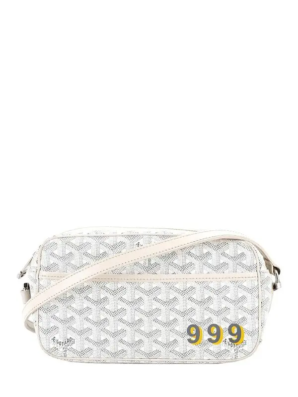 Goyard Cap Vert Bag Printed Coated Canvas - White