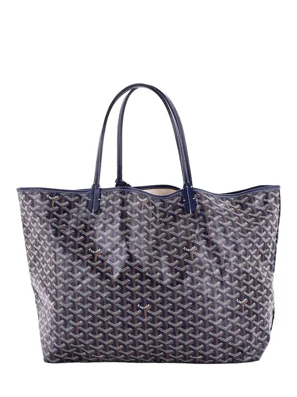 Goyard Gm Saint Louis Tote Coated Canvas - Blue