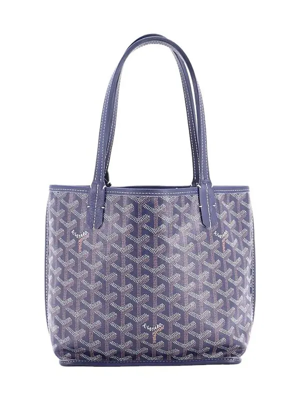 Goyard Anjou Reversible Tote Coated Canvas - Blue