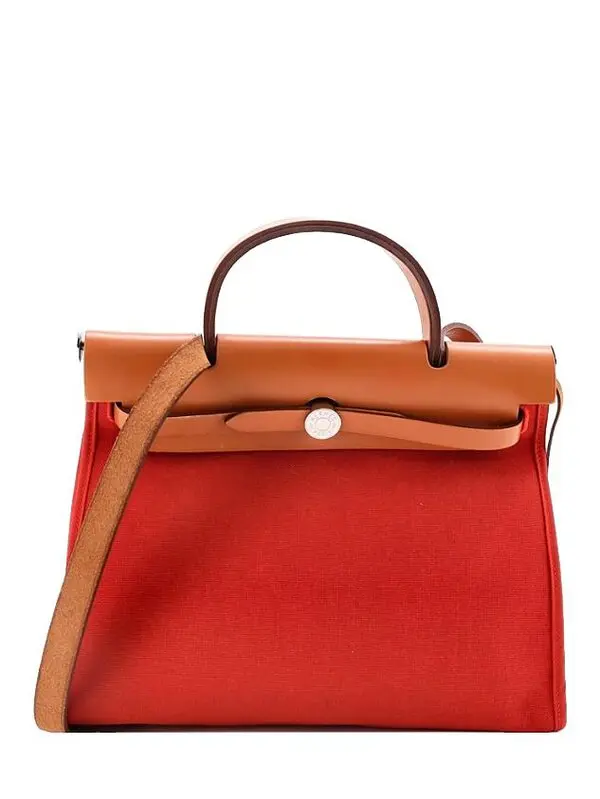 Hermès 31 Herbag Zip - Red