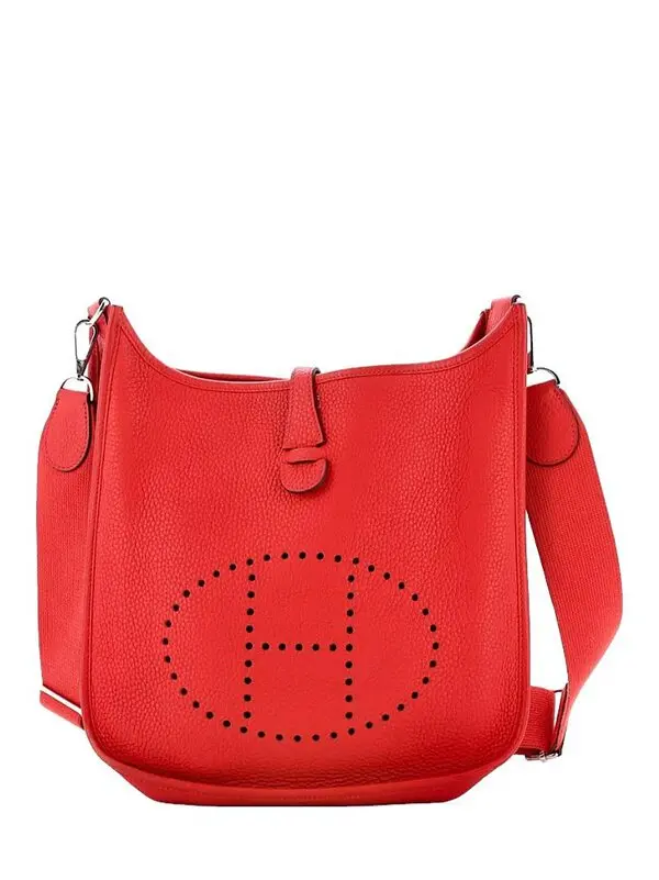 Hermès Pm Evelyne Bag Gen Iii Clemence - Red